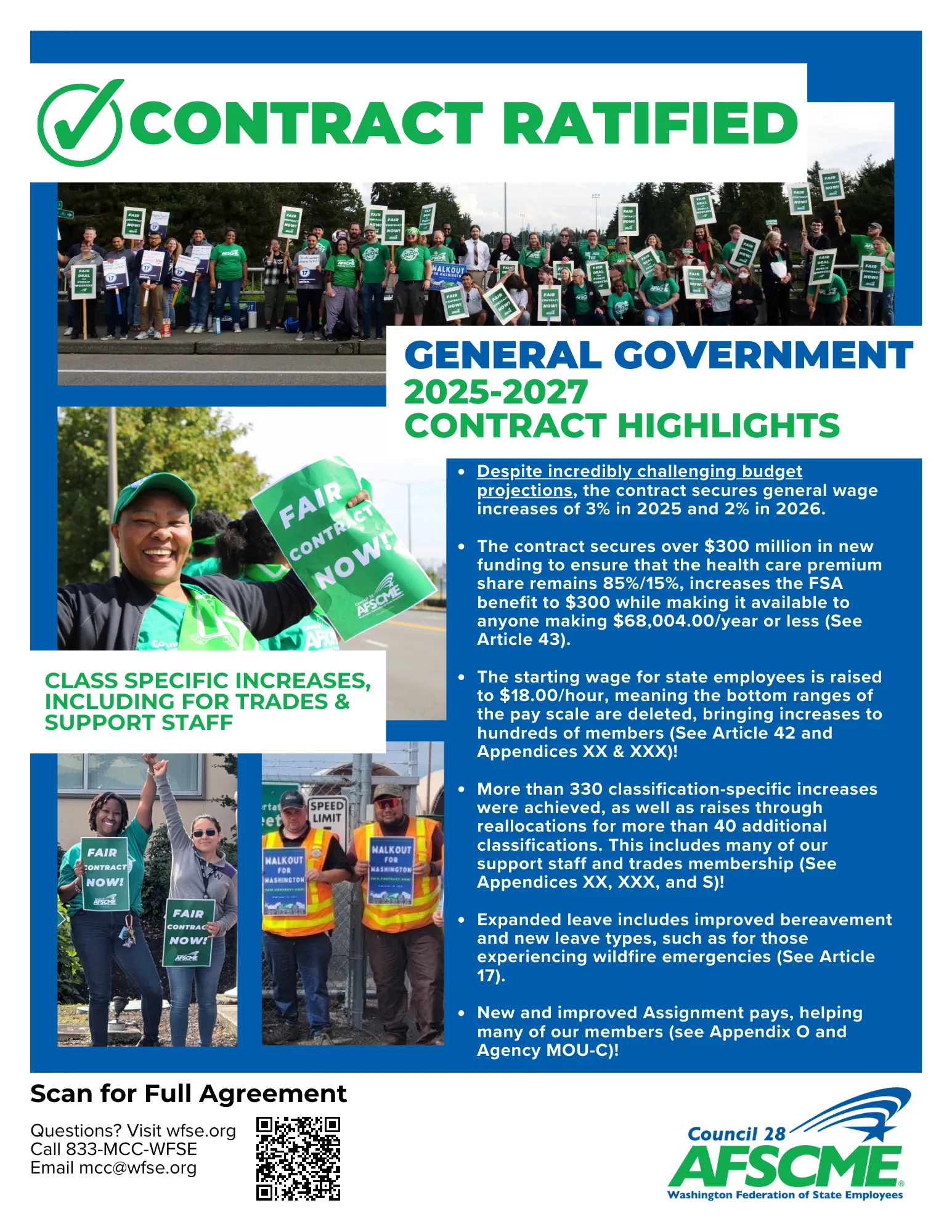 Your Union Contract | WFSE Agency Intranet Website